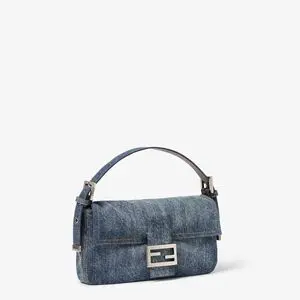 Fendi Baguette® 26424 Light Blue Denim Bag